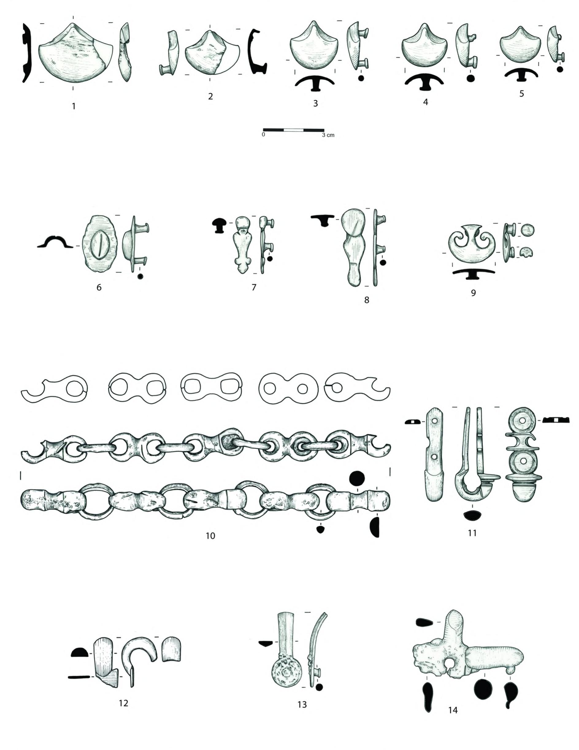 Elements of horse-riding gear from gaski-wierzbiczany