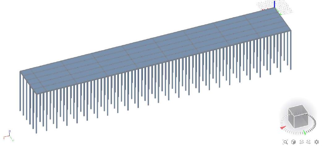 3d analysis model of jetty structure. used to assess the