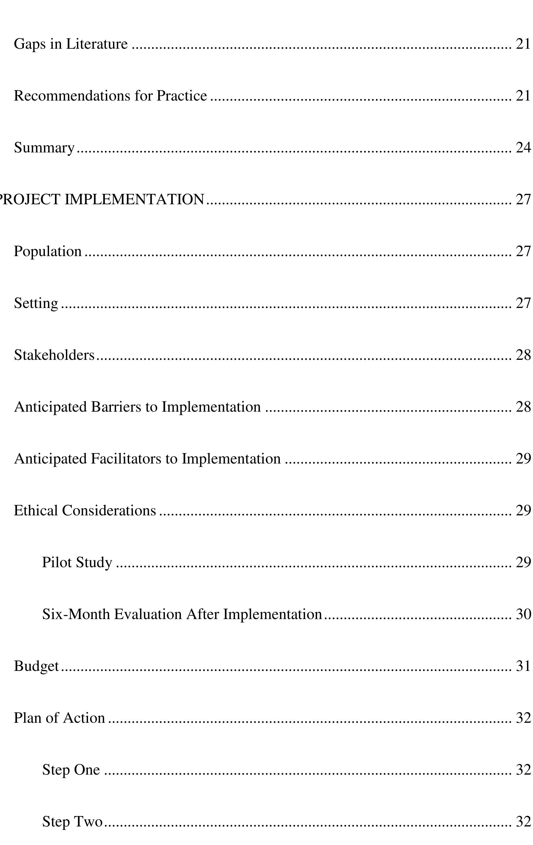 Table 2 - Implementation of the SBAR Checklist to Improve