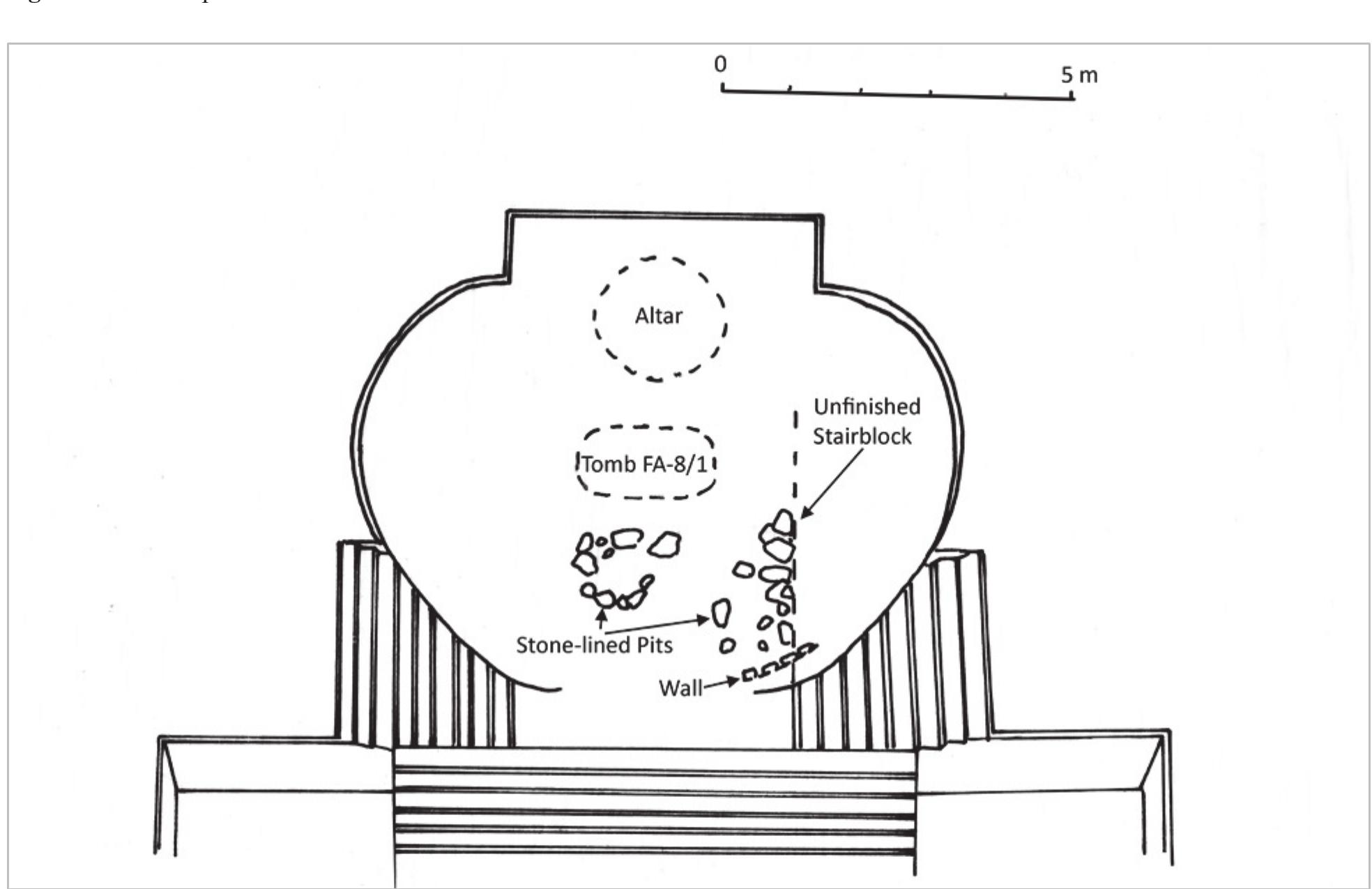 Plan map of structure fa-8-2nd. figure 6. plan map of