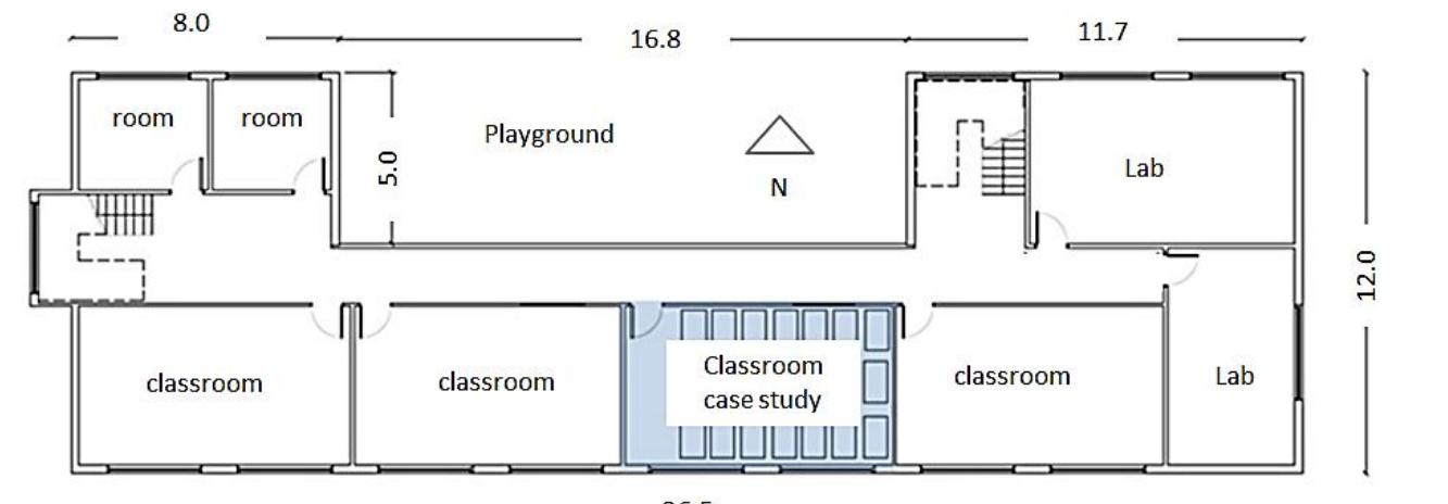Typical floor plan of taba governmental primary school and