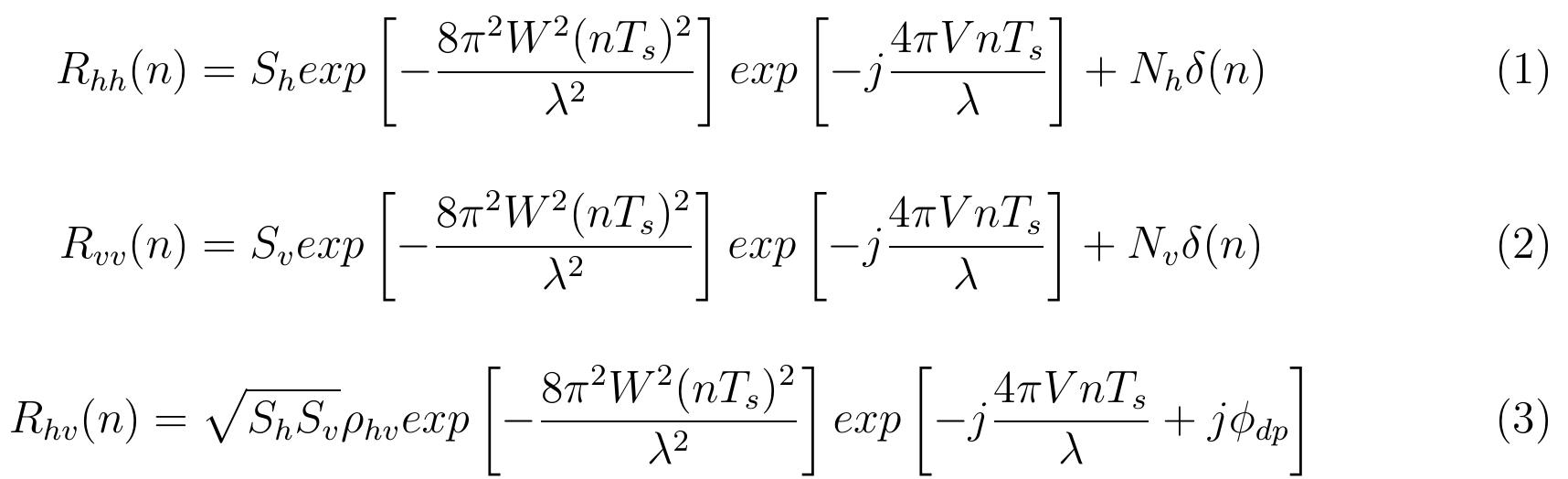 And 50 meter range bin spacings, range bin volumes vary from