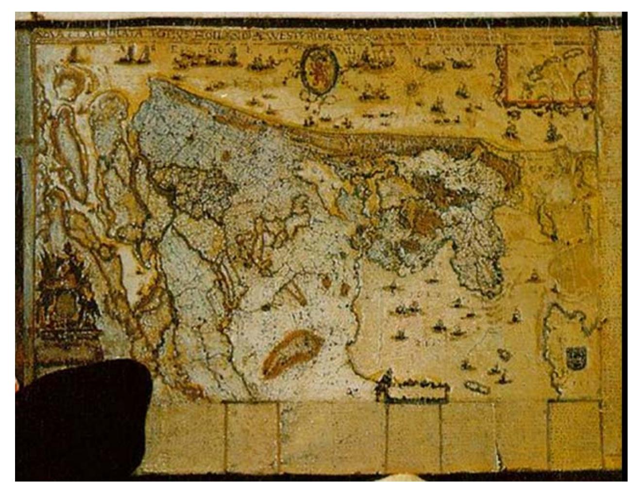 Johannes vermeer: the painted map of holland in officer and