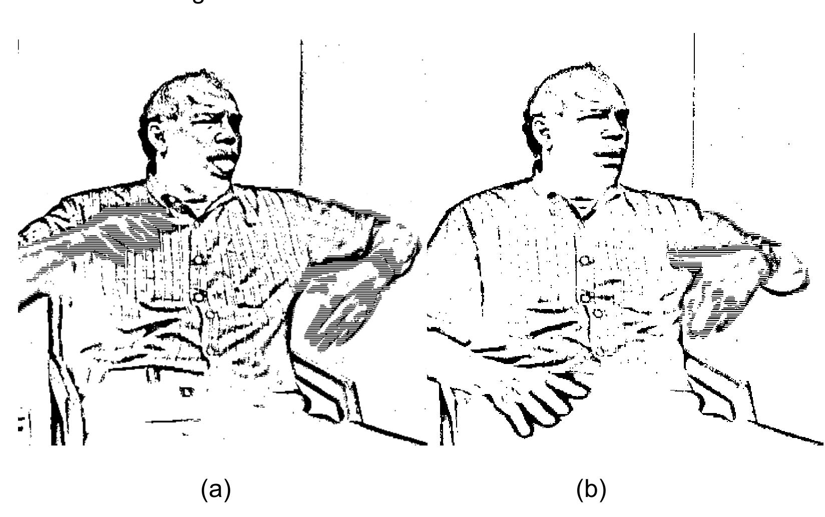 1 (a) not-yet with tongue protrusion, and (b) late without