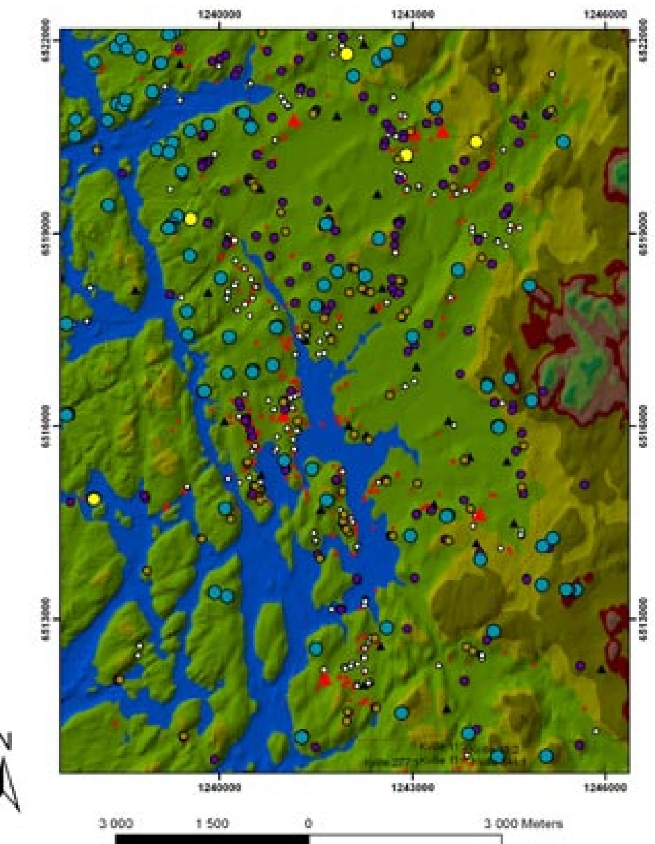 38. map of the tanum area showing the spatial relationship