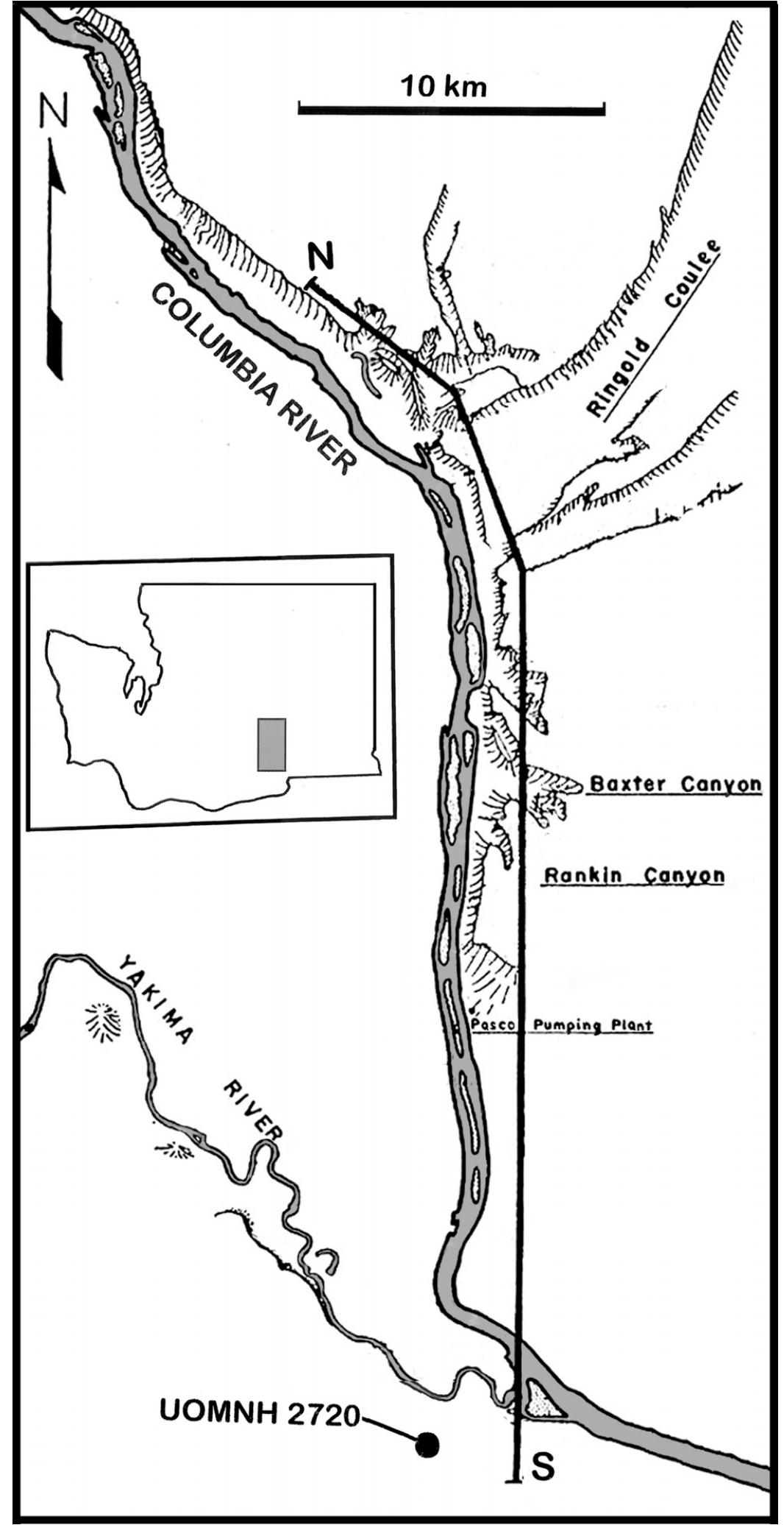 Map of part of the columbia river basin, showing loca- tion