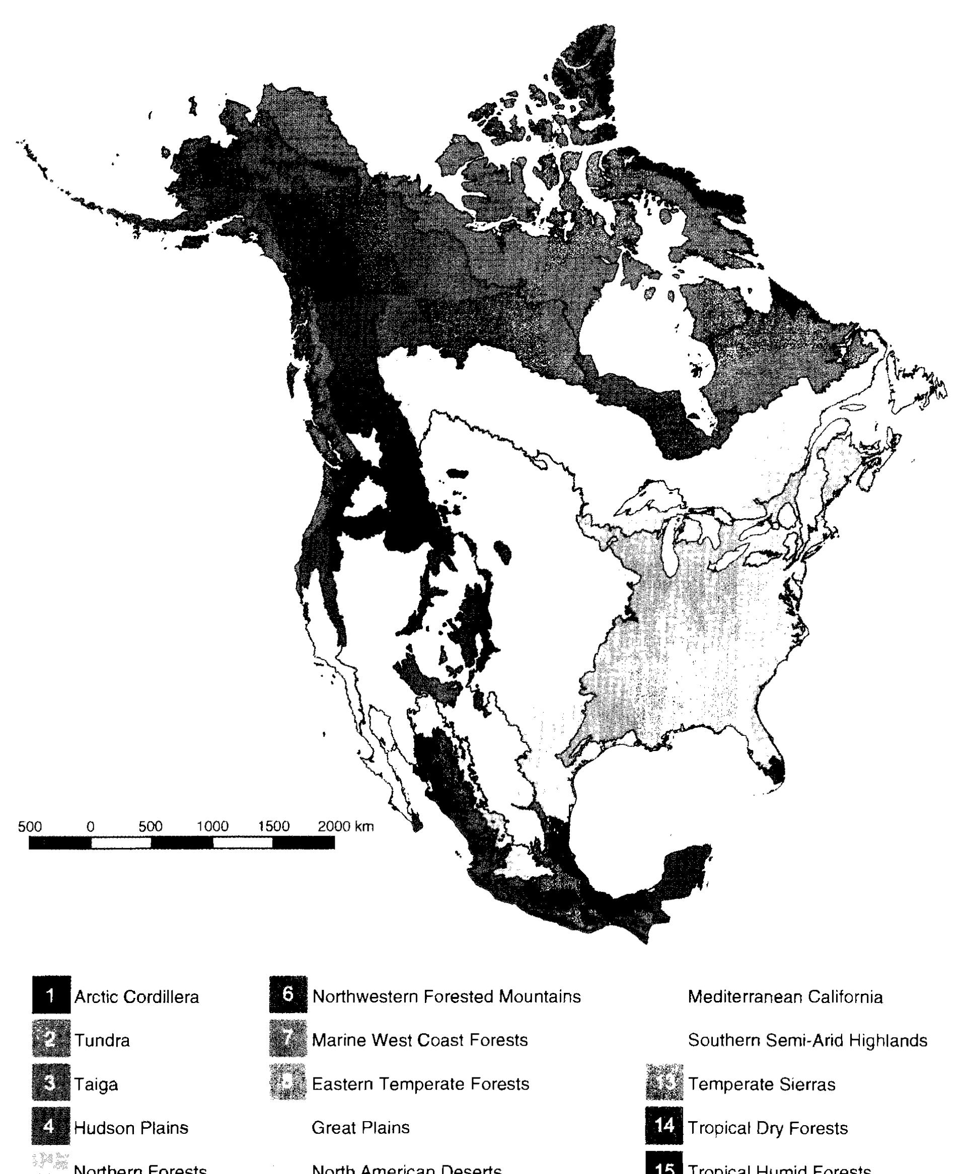 Fic. 1. ecological regions of north america, level i,