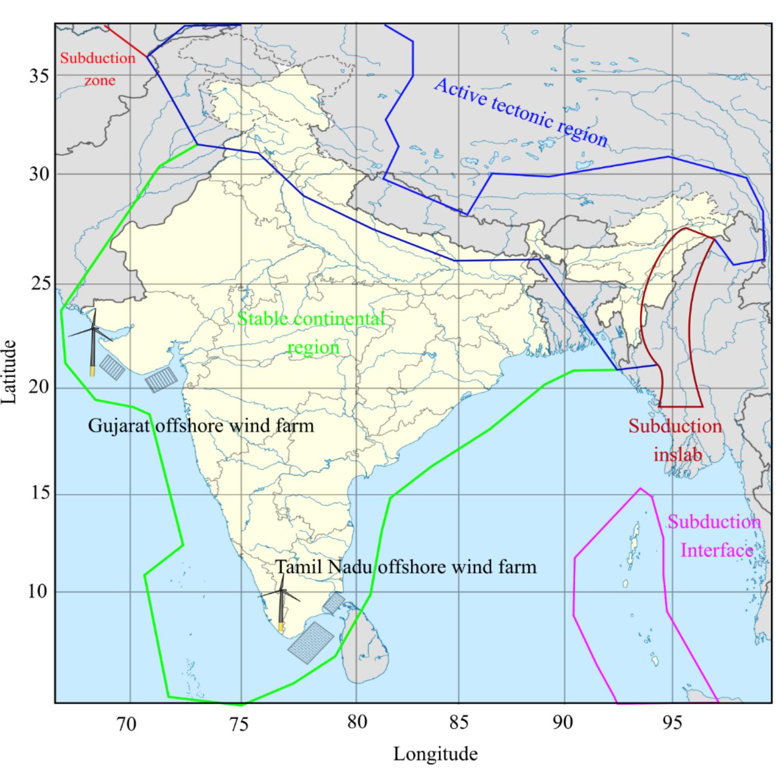 Al shows the map of india with the potential location of