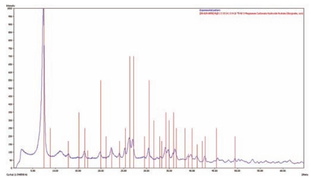 Raman spectra of the corrosion products analyzed from the