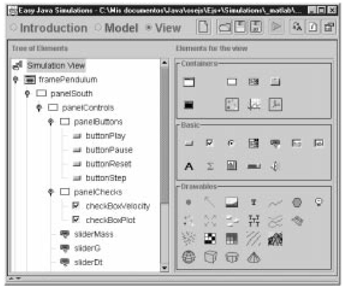 Library of the graphical elements of ejs. with all the