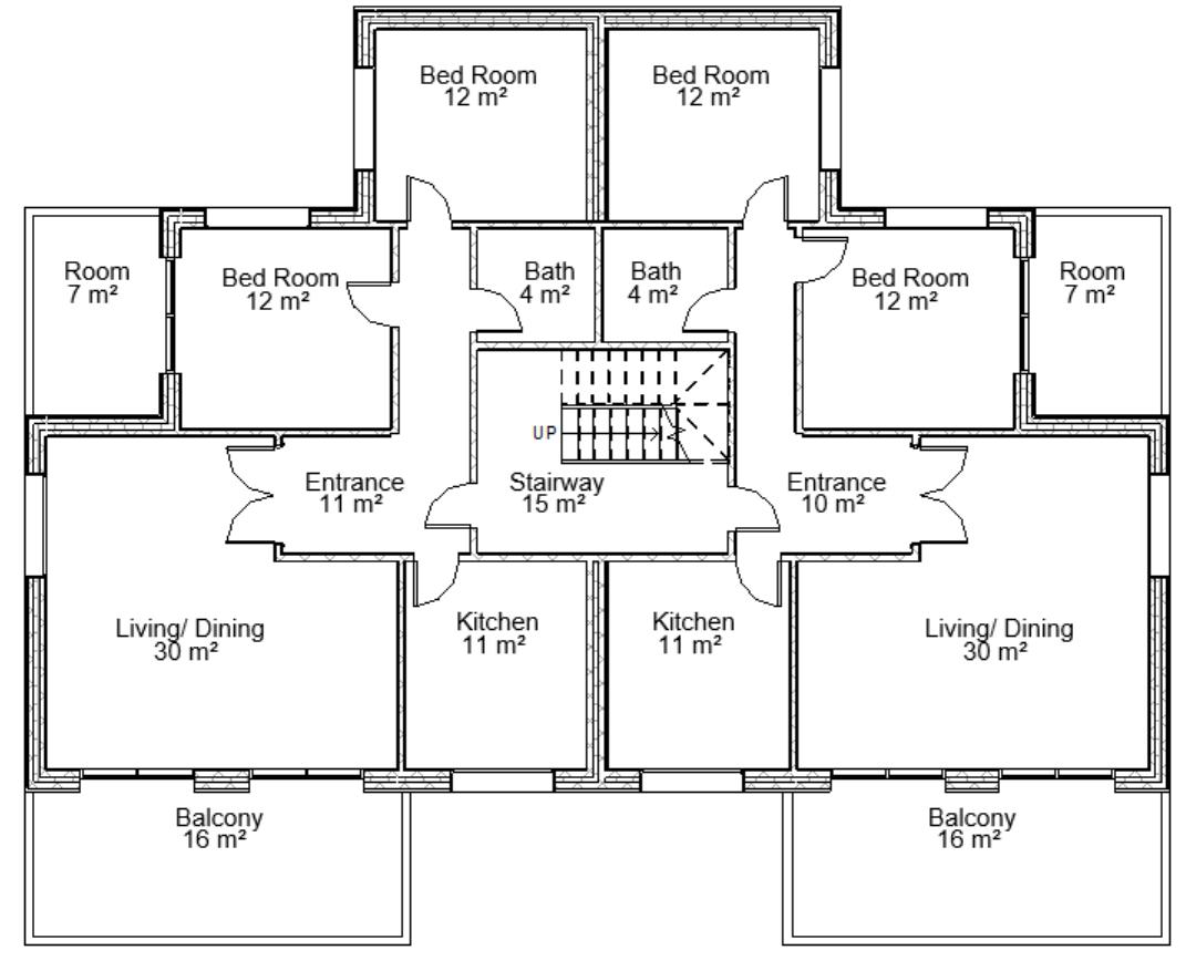 To the building typology, orientation, and appearance of the