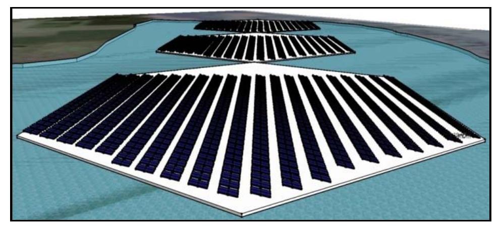 Side view of the floating spv power plant. figure 10. front
