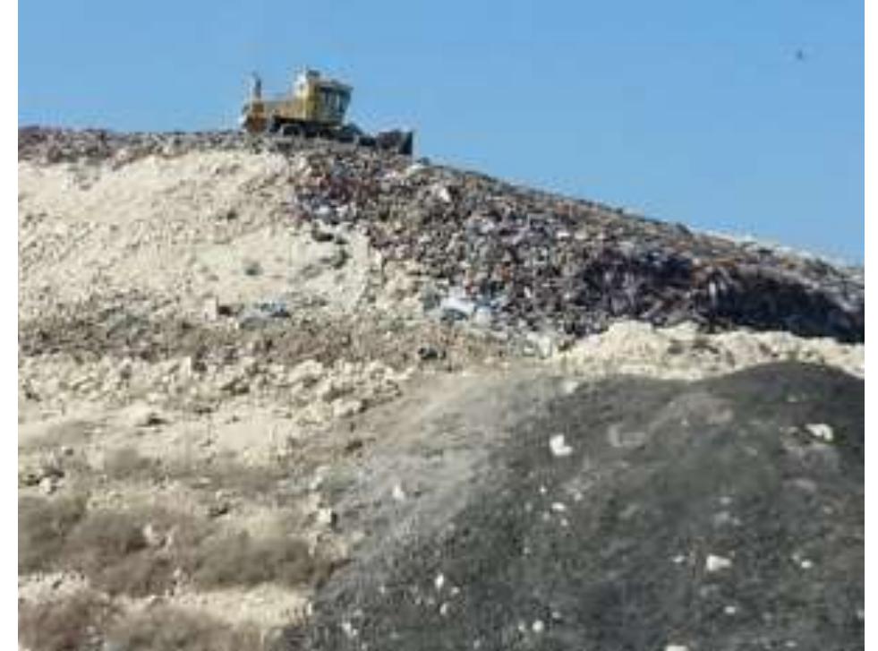 A photo showing the vertical expansion for the landfill