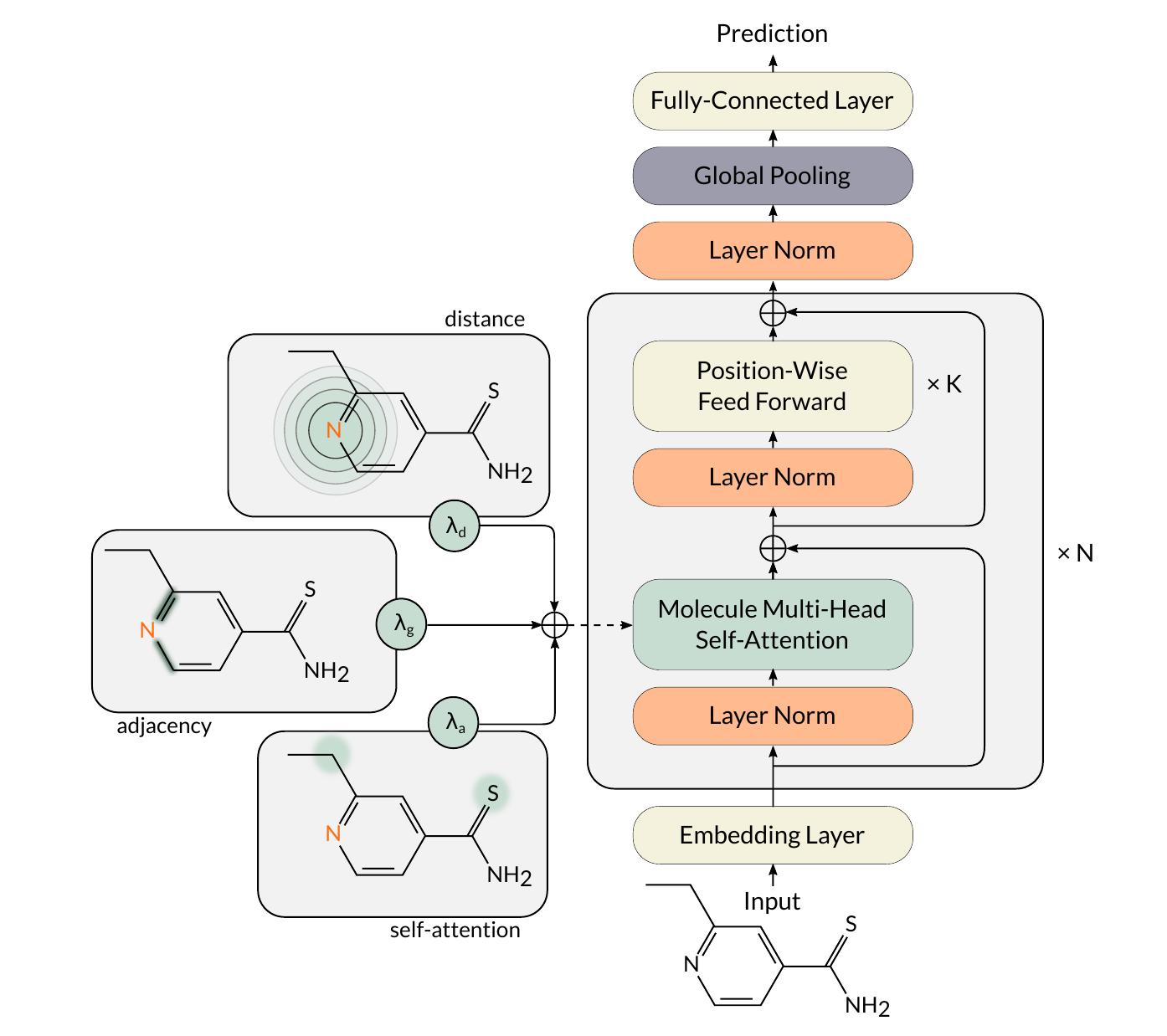 Molecule attention transformer figure 1. molecule attention