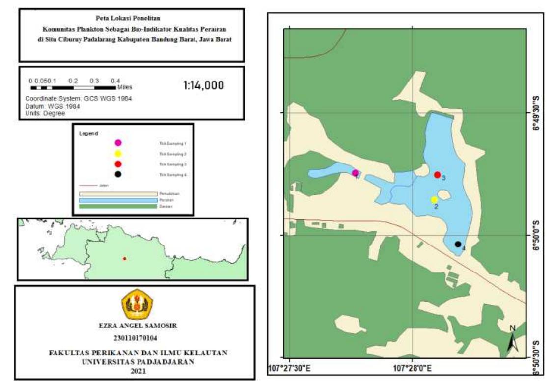 Map of plankton observation station