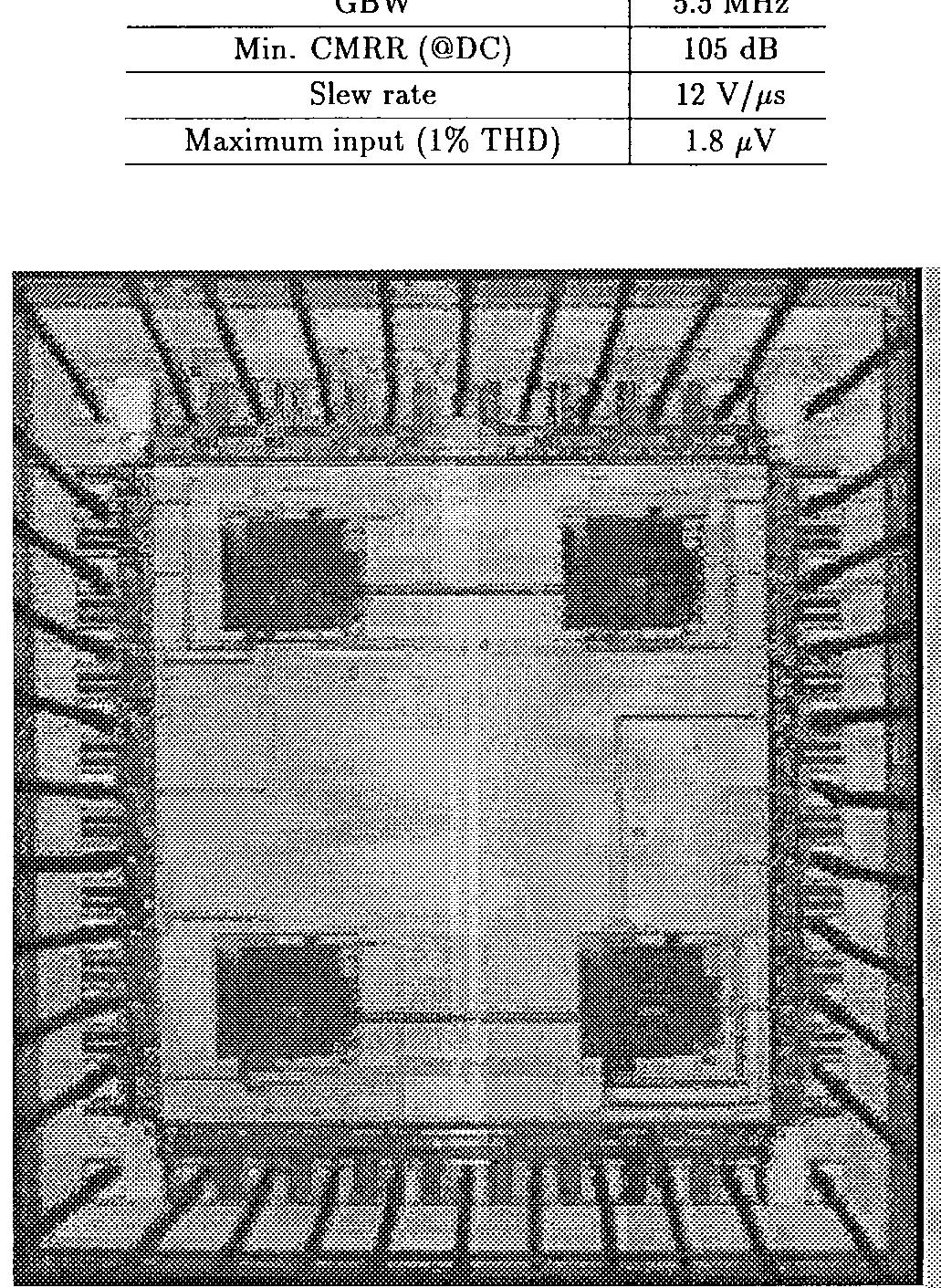 Microphotograph of the op-amp (four op-amps are on the