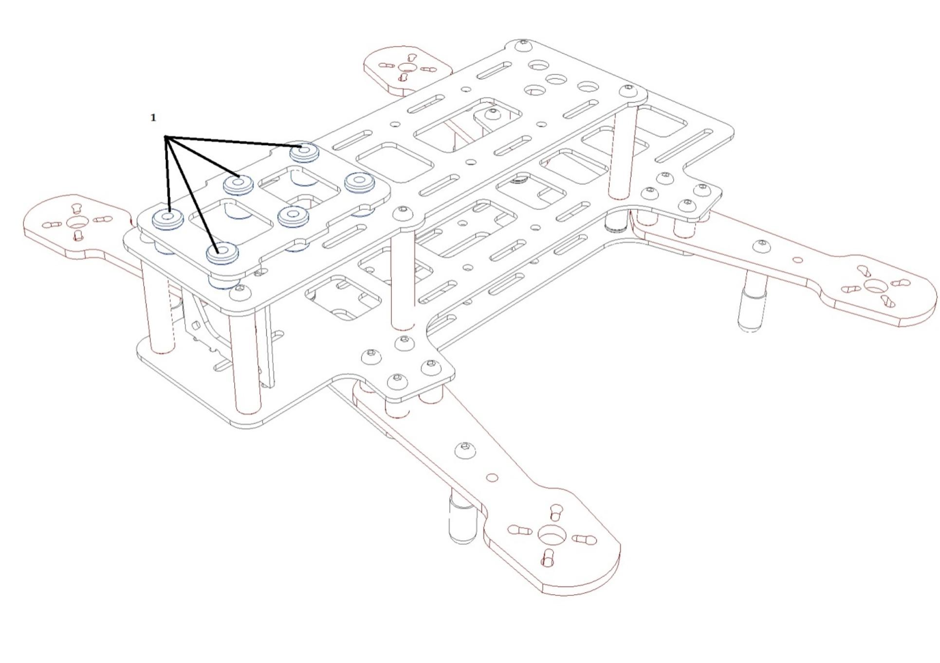 A schematic detailed drawing of the hull and the place of