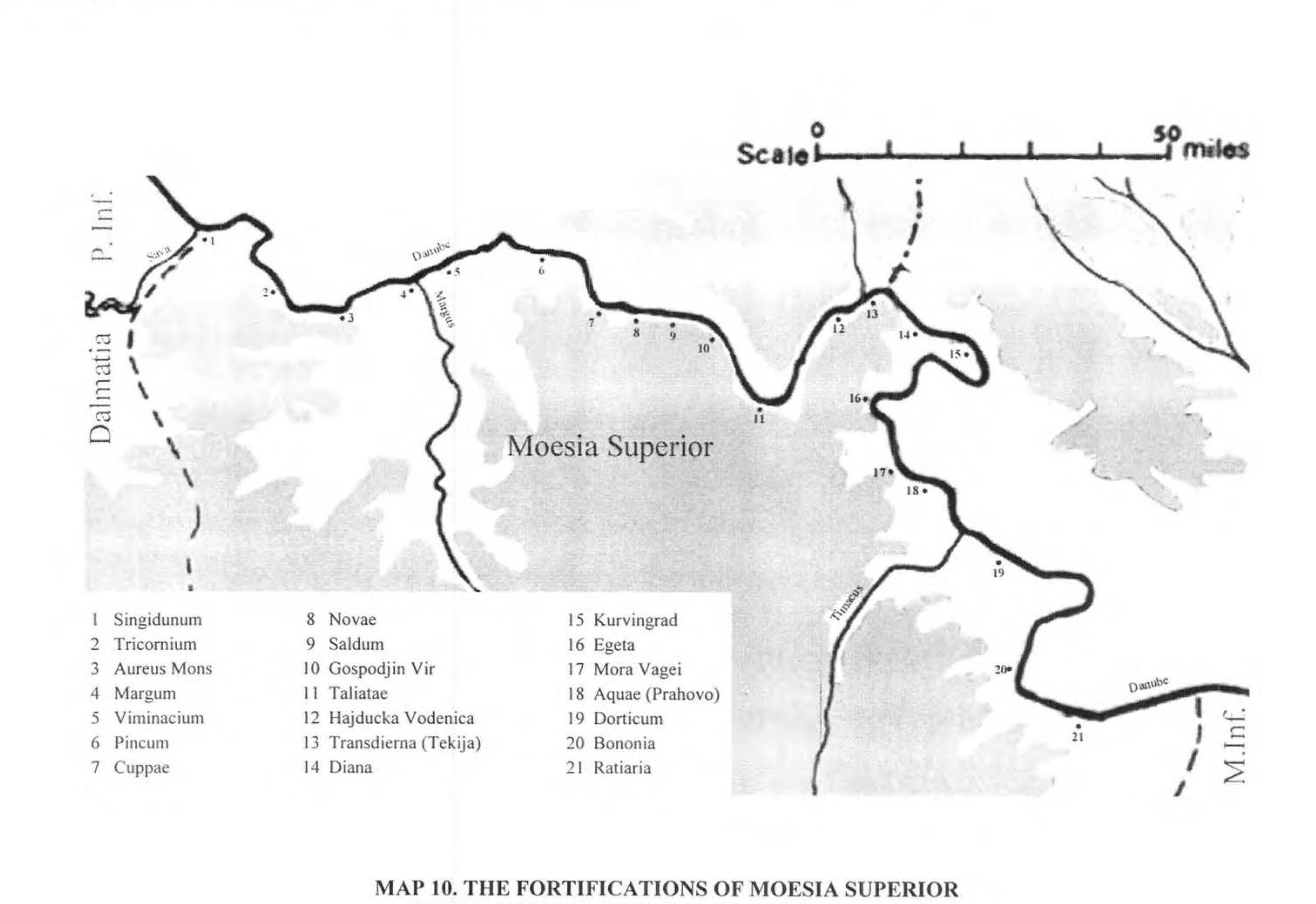 Figure 16 - The evolution of Roman frontier defence systems