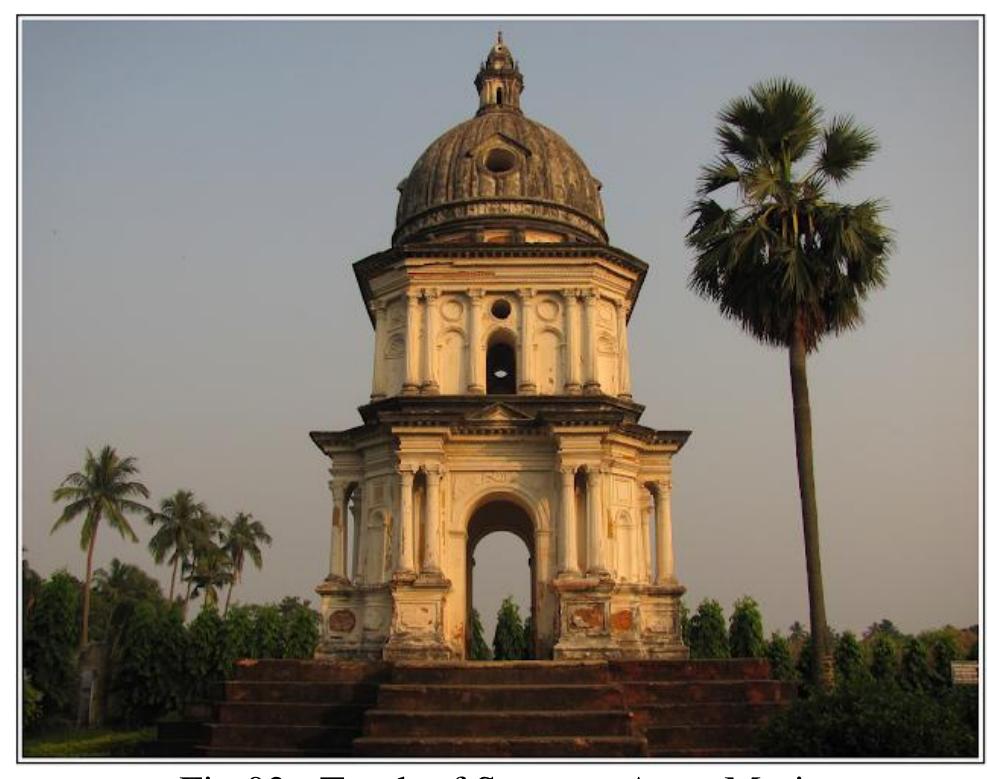 [his two storied octagonal tomb of dutch lady susanna anna