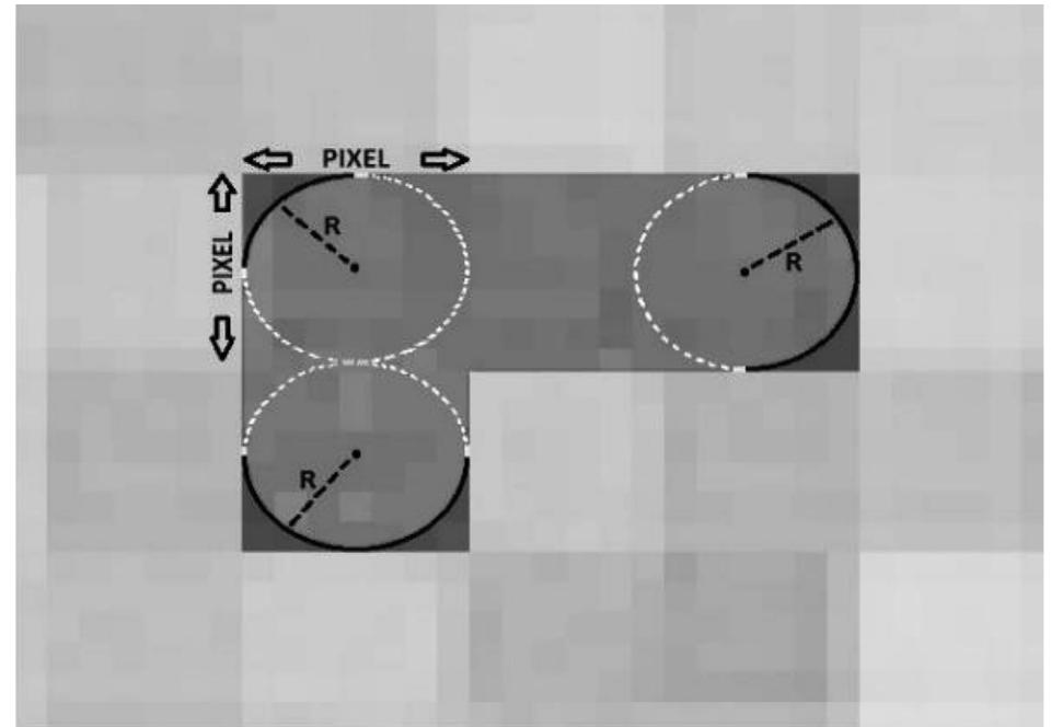 2d schematic segmented cross section of a channel within the