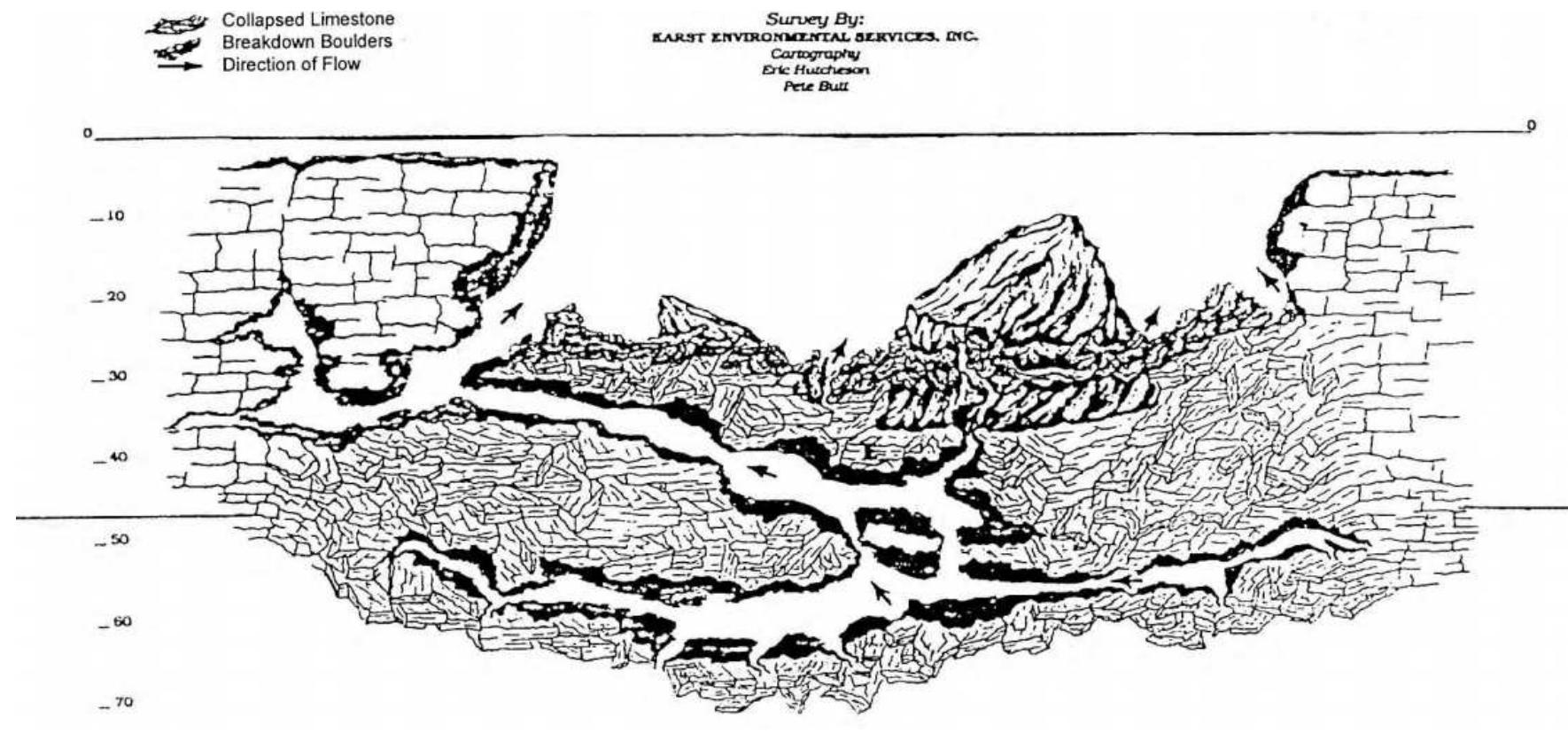 1: site d basin and cave system map (source: champion and