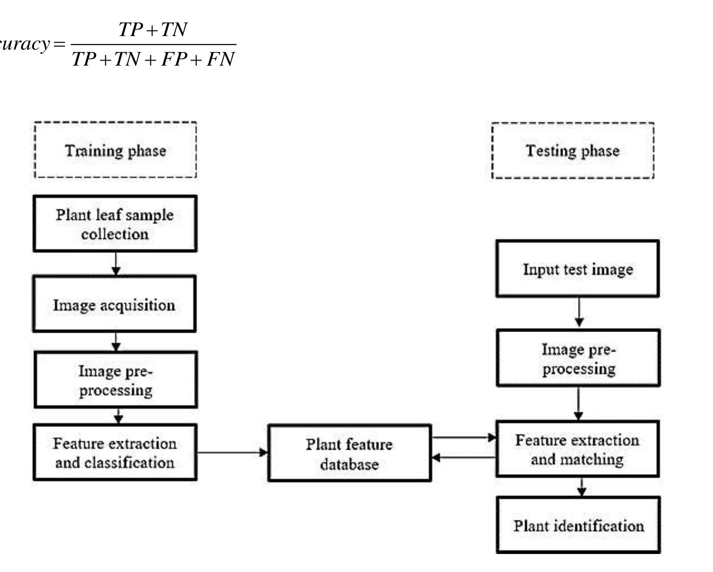 Block diagram for training and testing for binary