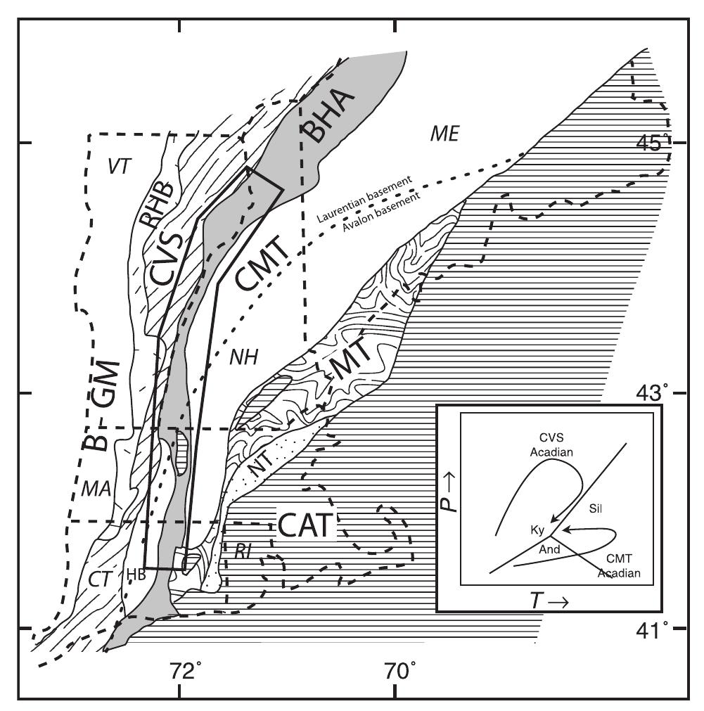 Map of new england showing tectonic zones after zartman