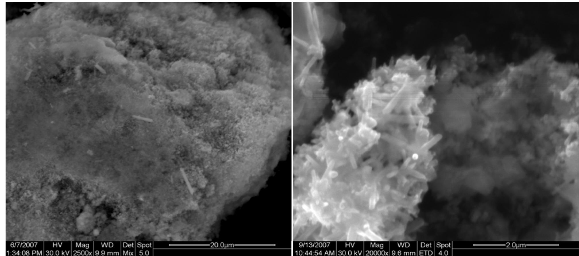Sem images of material 1z-1. based on the sem images (figs.