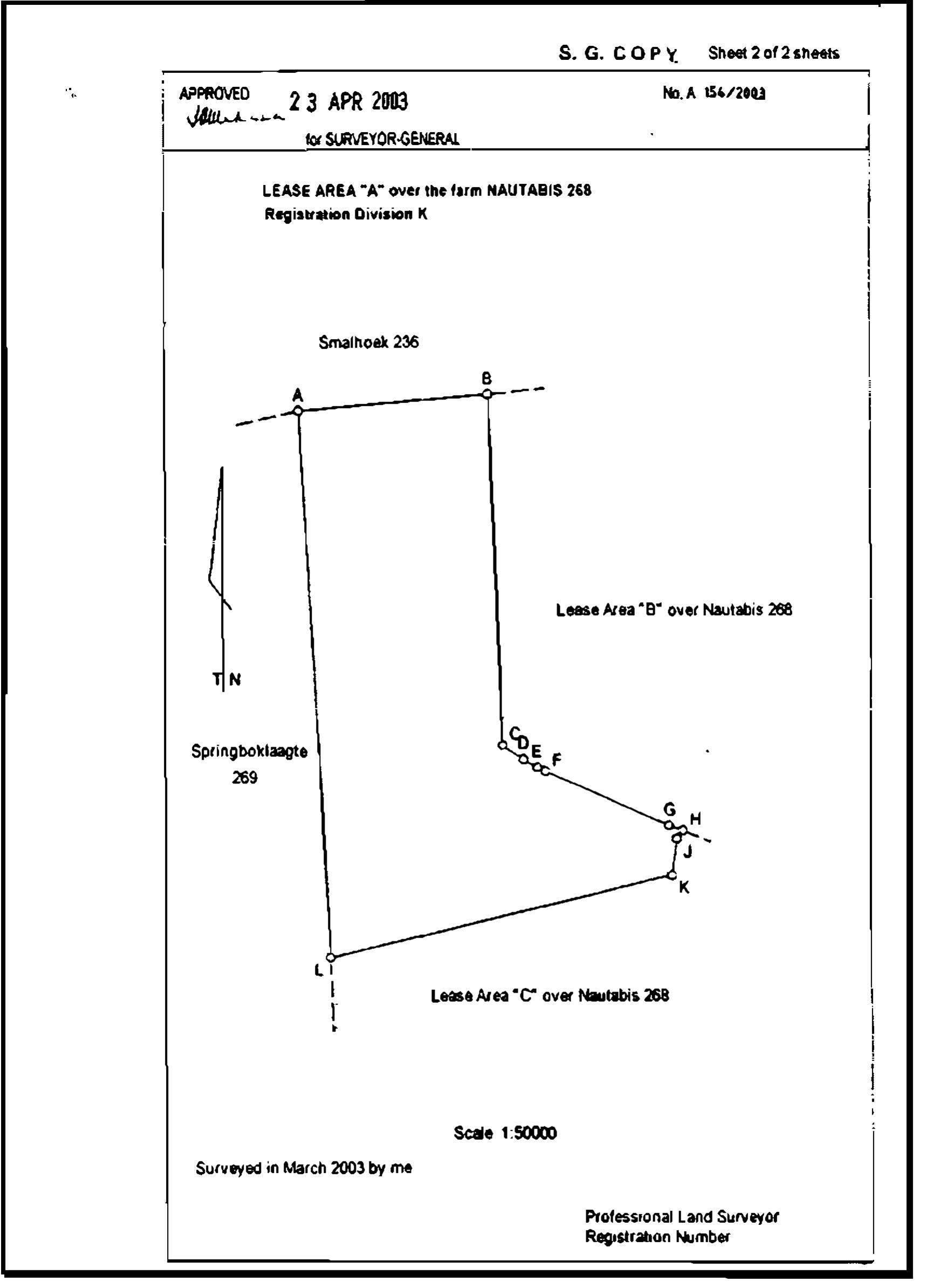 10: cadastral lease diagram for lease area a (sheet 2) over