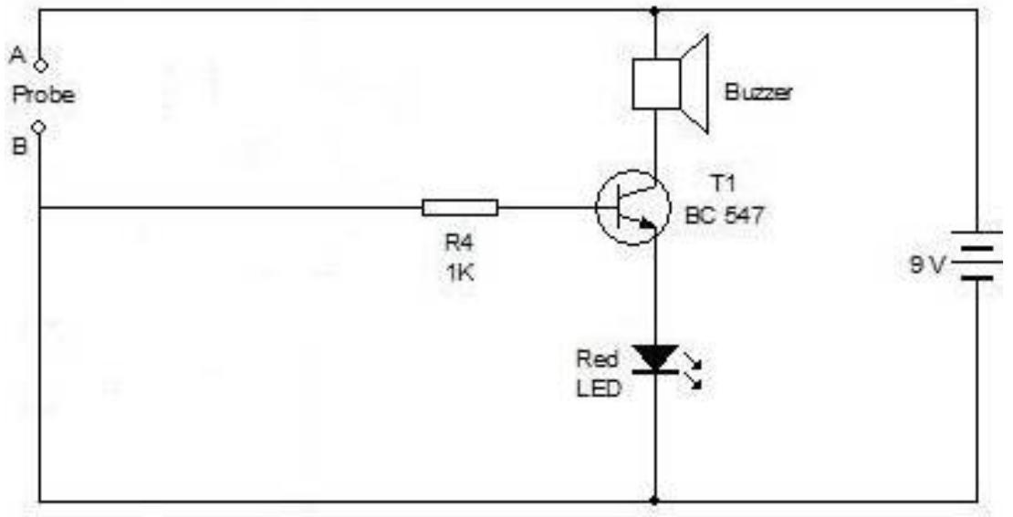 Circuit of existing tank overflow control model the tank