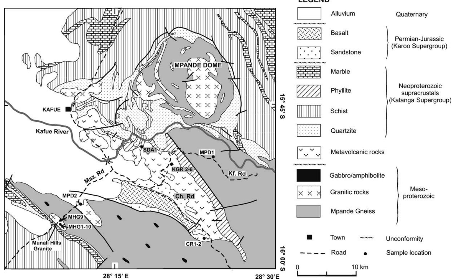 Figure 2 - from Petrography, geochemistry, and geochronology