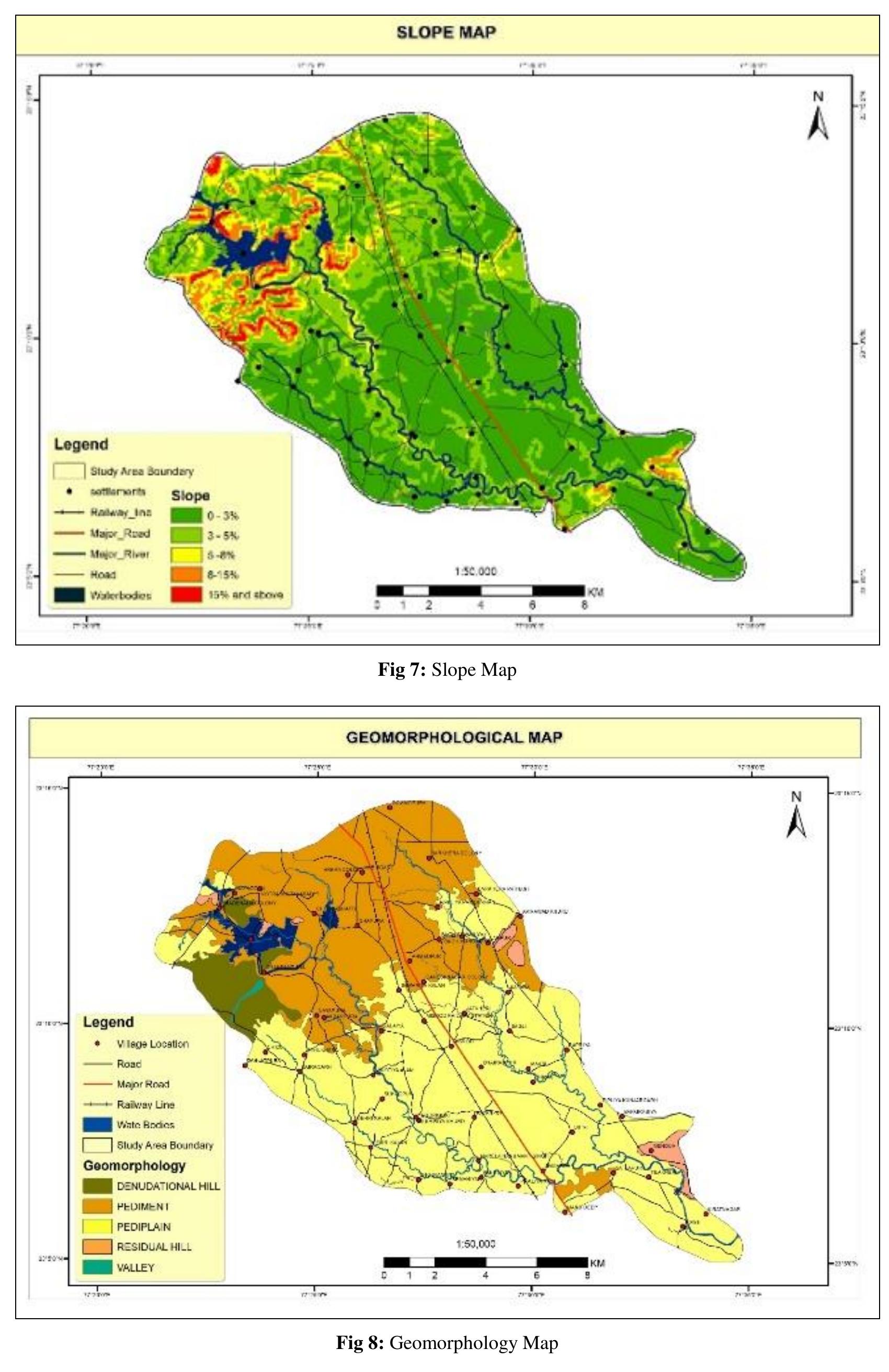 Groundwater potential map (fig. 9) of kaliasot watershed was