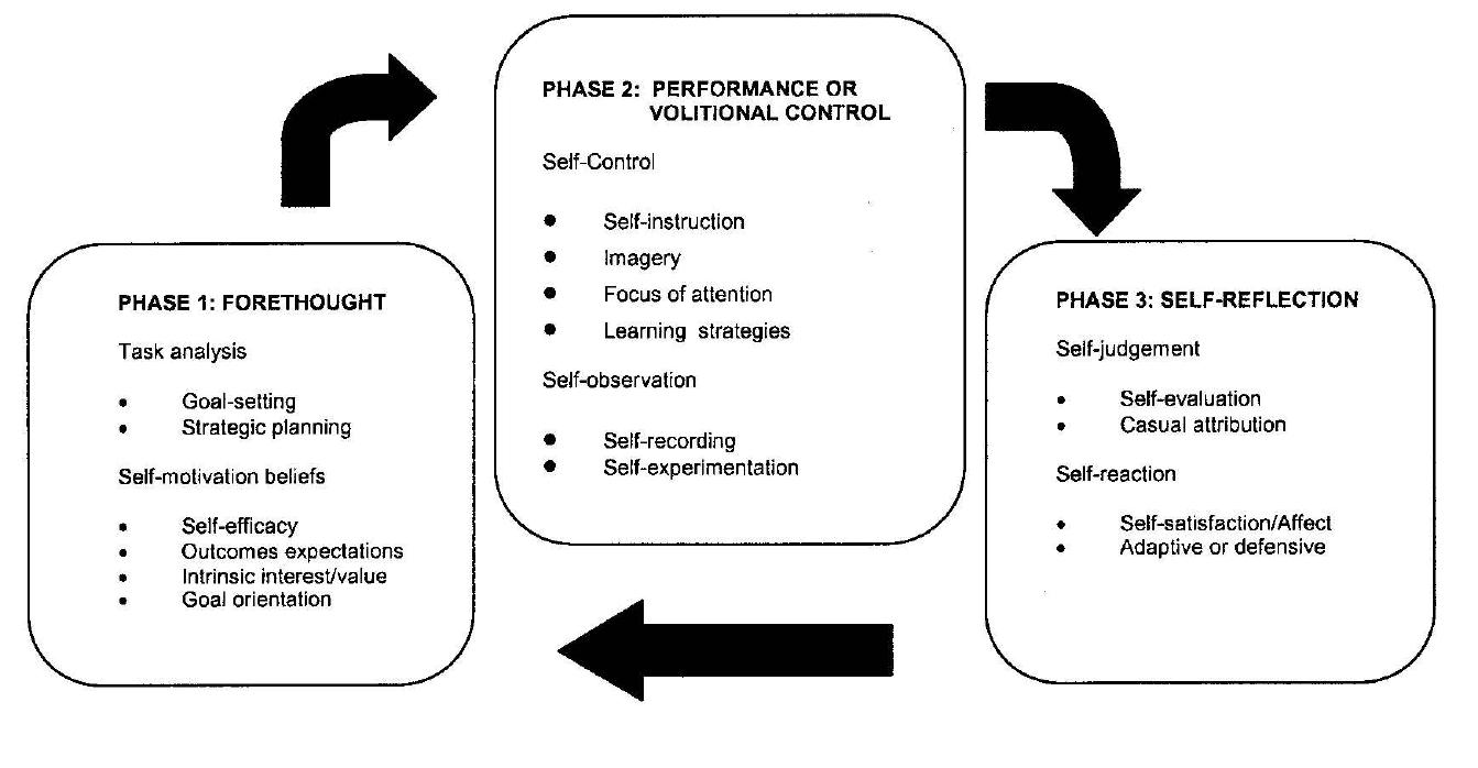 1. diagram of the phases and subprocesses of self-regulated