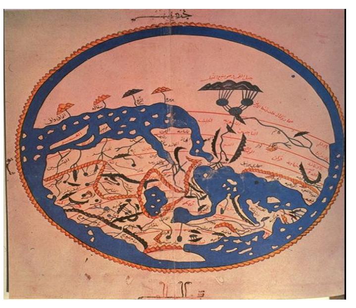 Ptolemy graeco-roman world map 150ad figure 2. roman red sea