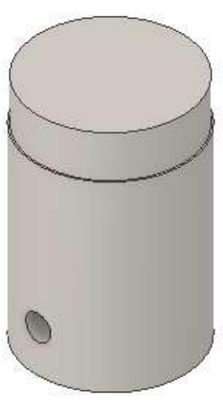 16: cad drawing of power piston. weight of the piston plays