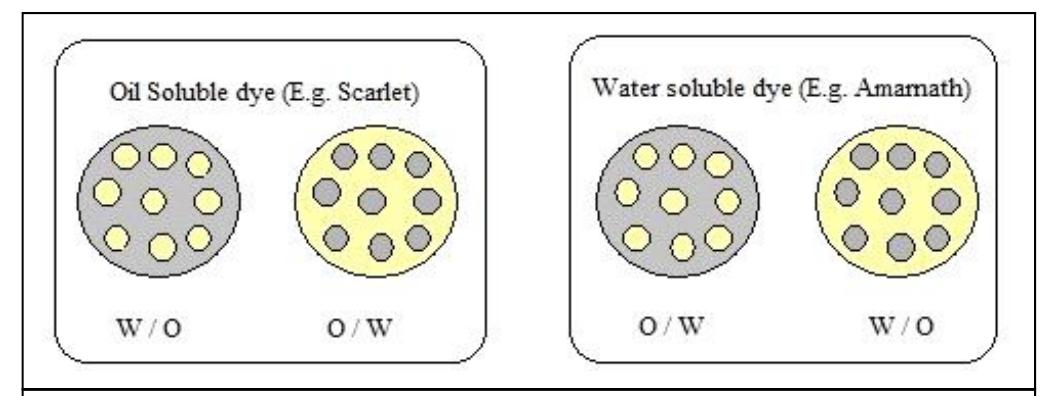 .6: oil soluble and water soluble dyes with examples in