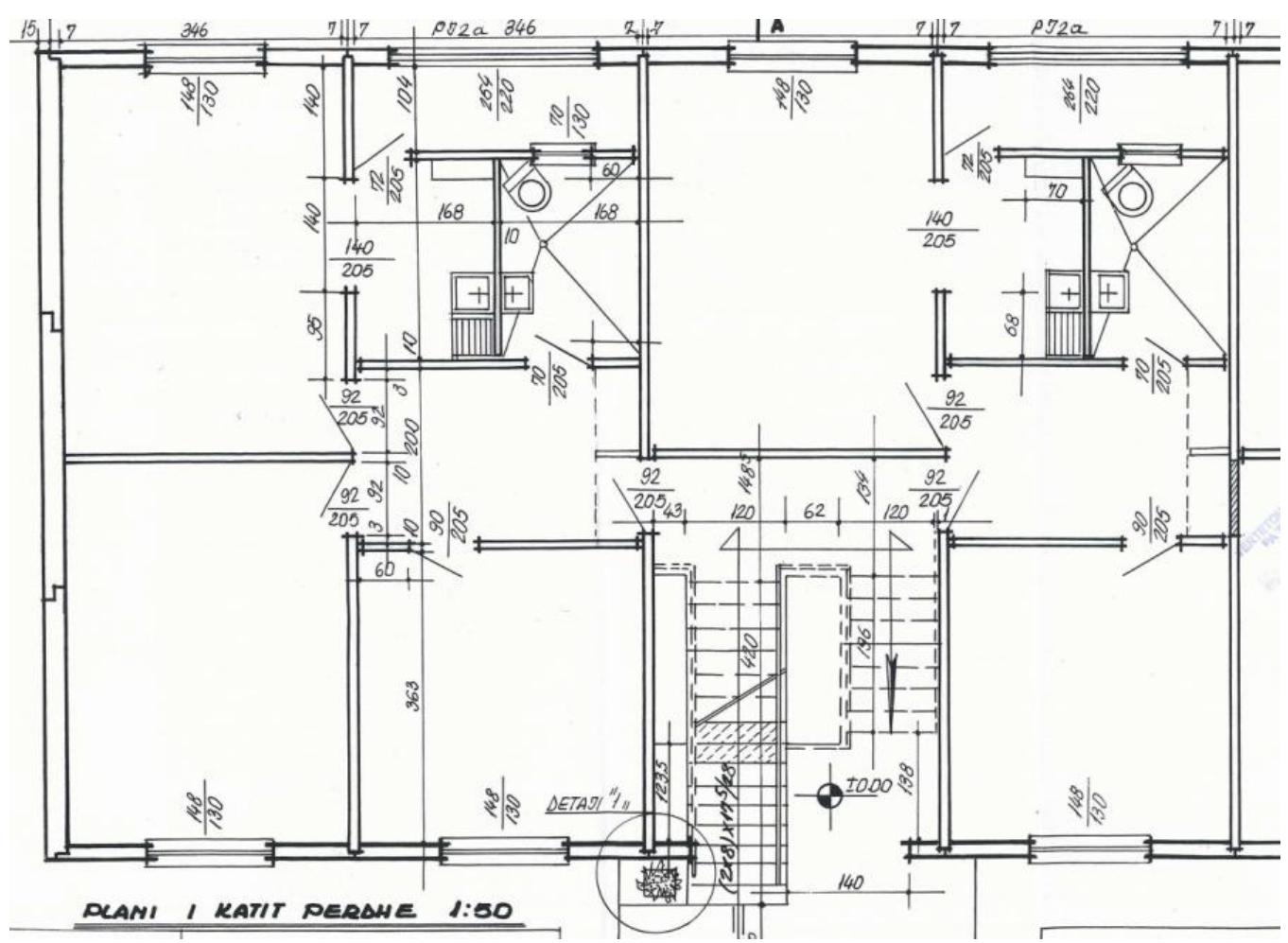 Ground (typical) floor plan of prefabricated panel housing