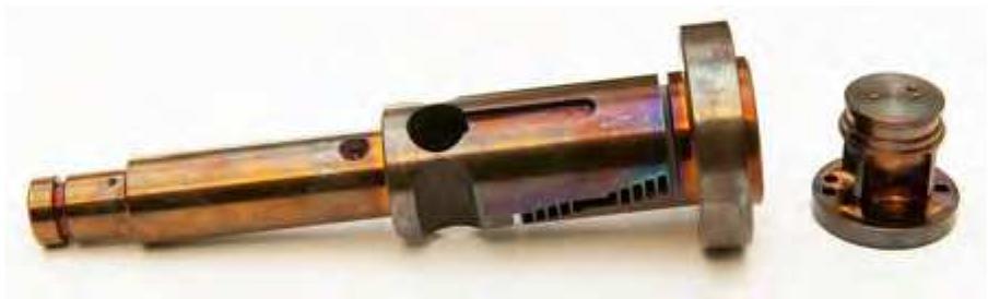 Thrust / torque sensor (left) and spindle torque sensor