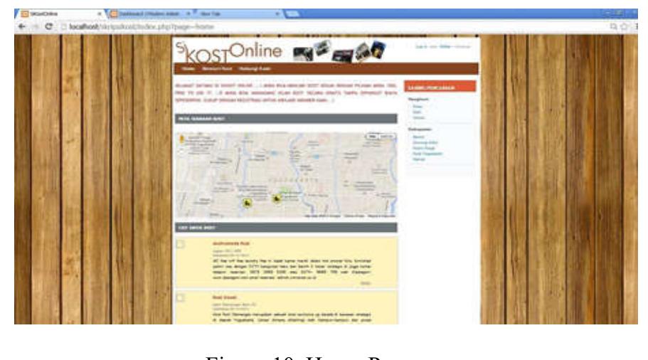 Figure 10 - A Web-Based Boarding House Information System in