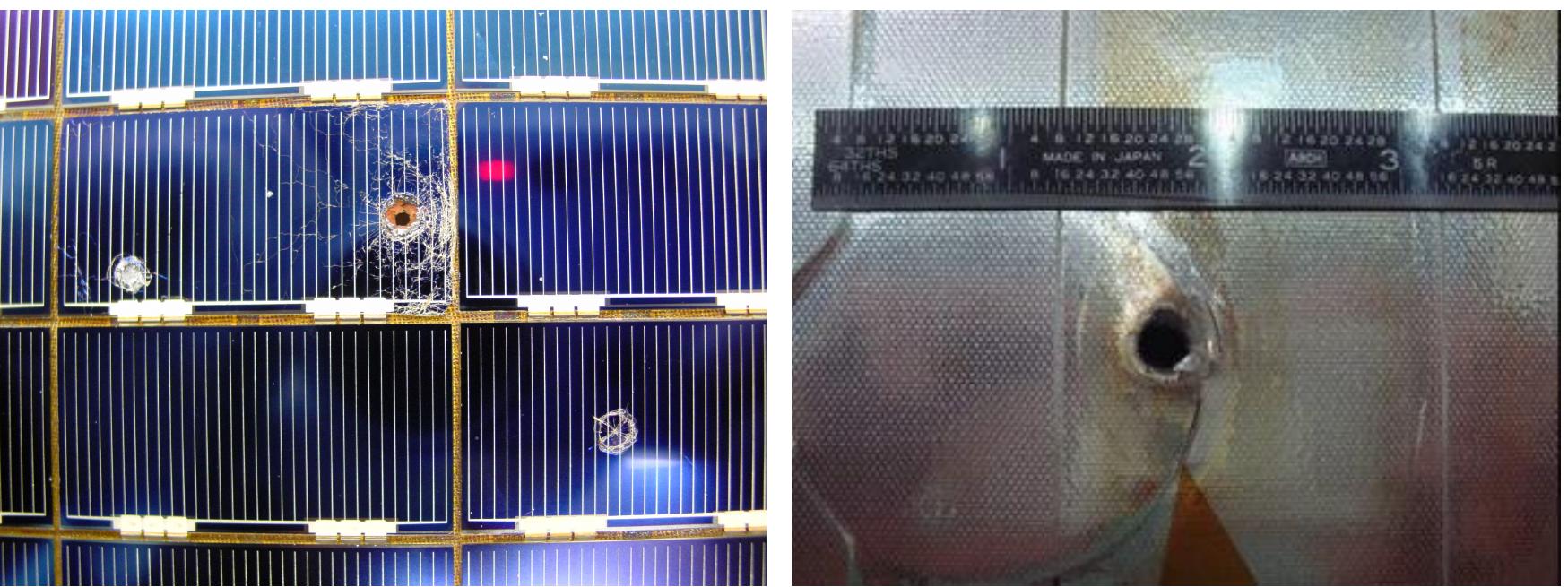 (a) solar cells retrieved from the hubble space telescope