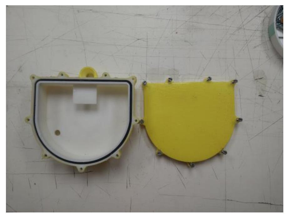 Individual layers of the plastic that are generated when