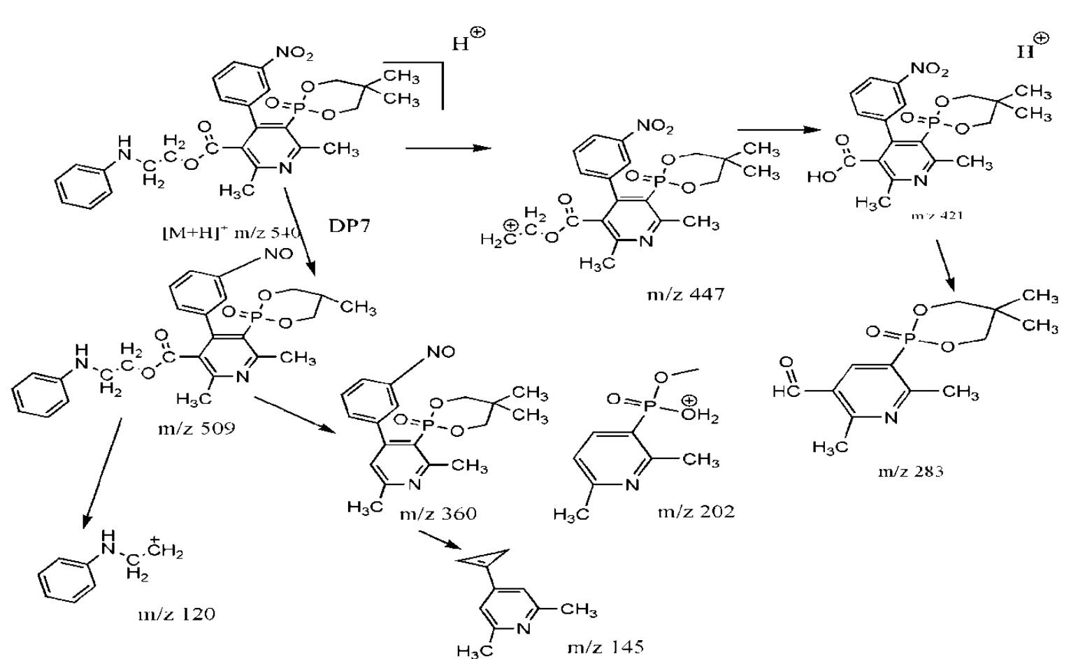 S8 b. fragmentation pathway of dp7. figure. s8 a. esi-ms/ms