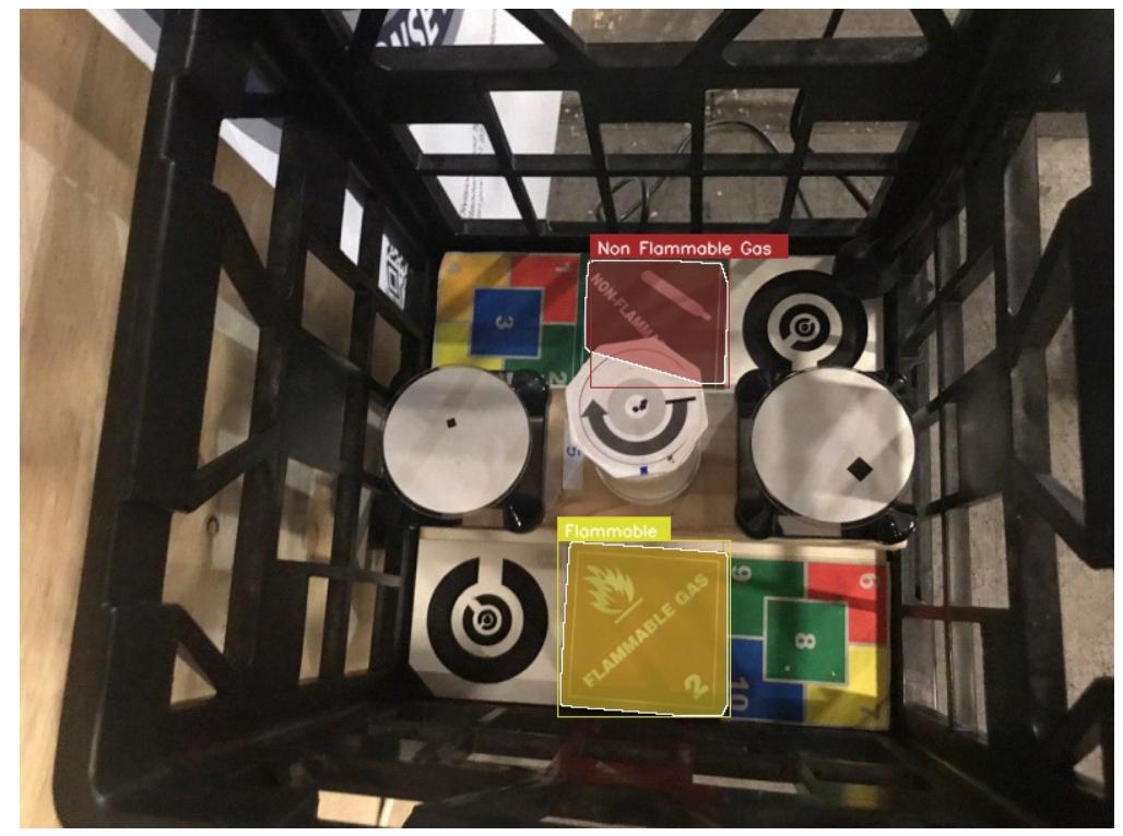 Examples of signs detection and segmentation ir challenging