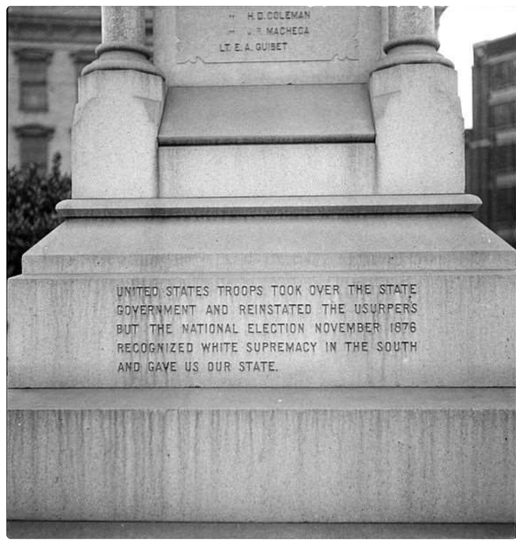 El monumento a la batalla de liberty place en louisiana fue