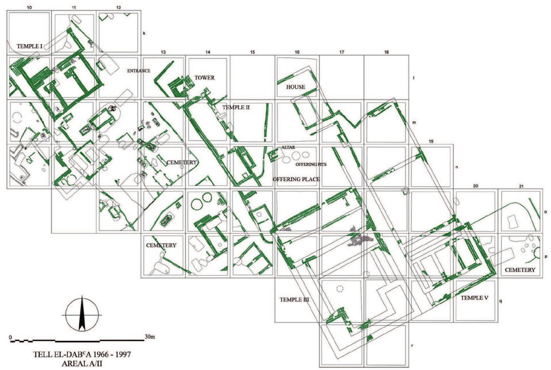 | the temple precinct of area a/ii at tell el-dab‘a (after