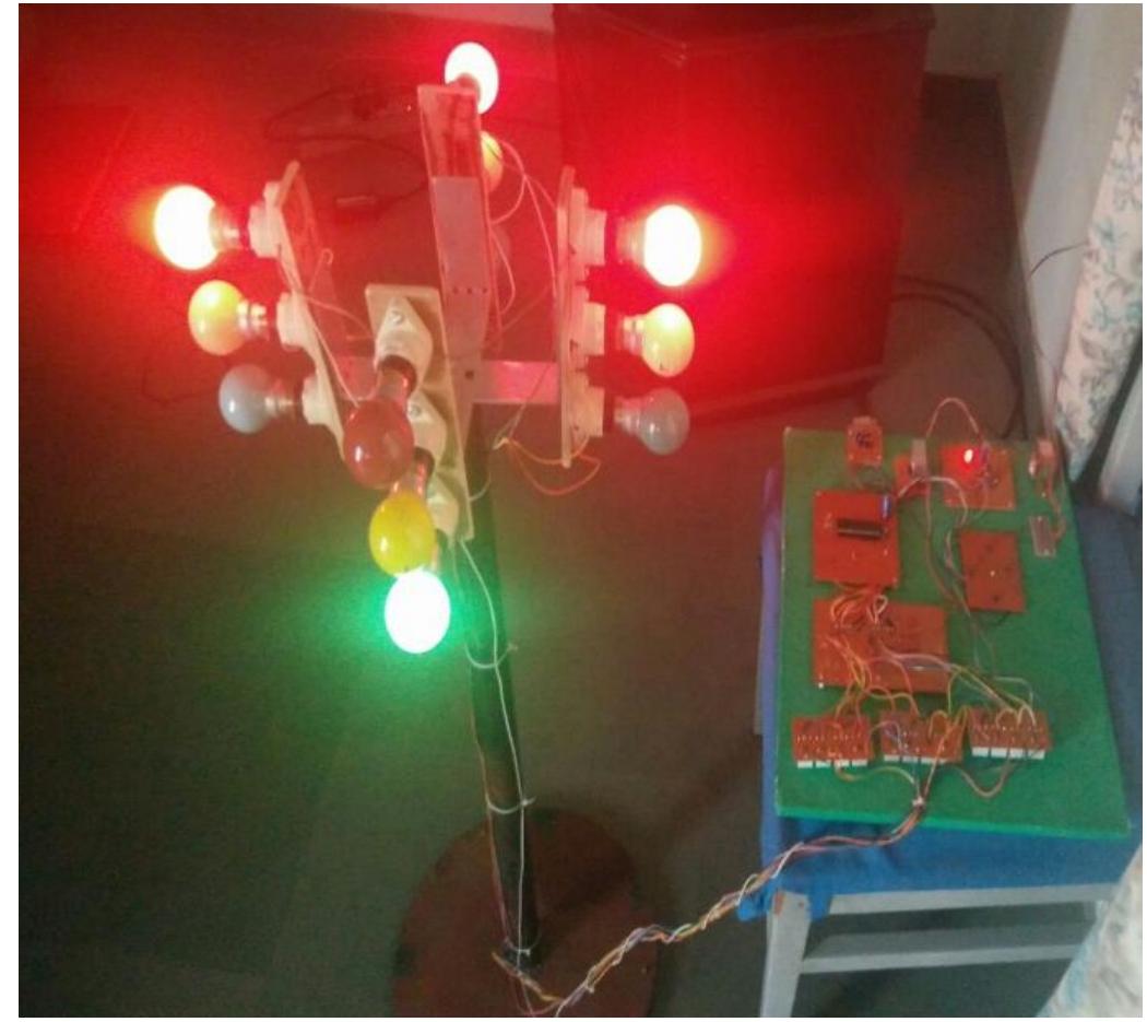; experimental setup for smart traffic light control system