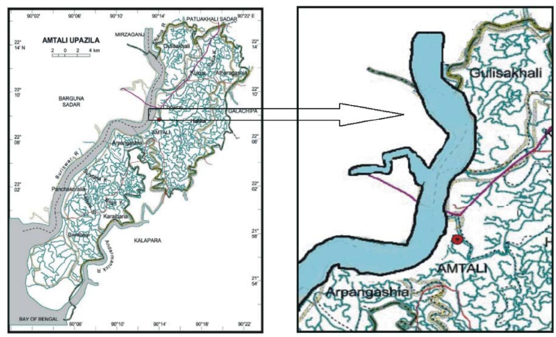 Map depicting location of the study area study area: the