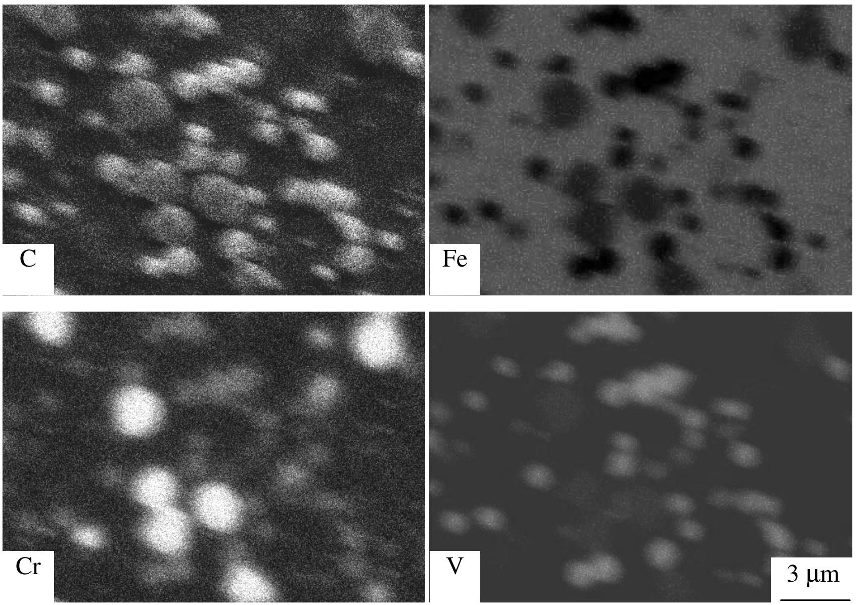 Eds maps from the microstructure of the material,