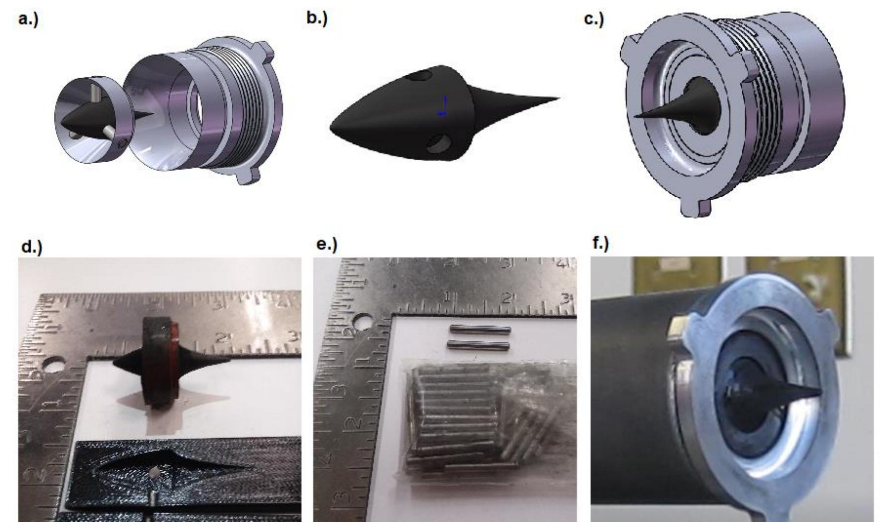 Cad model and physical components of this design.