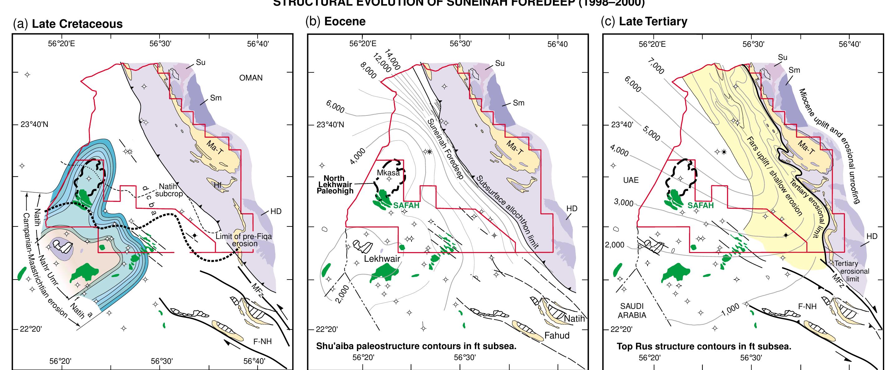 Updated cretaceous-tertiary structural evolution of the